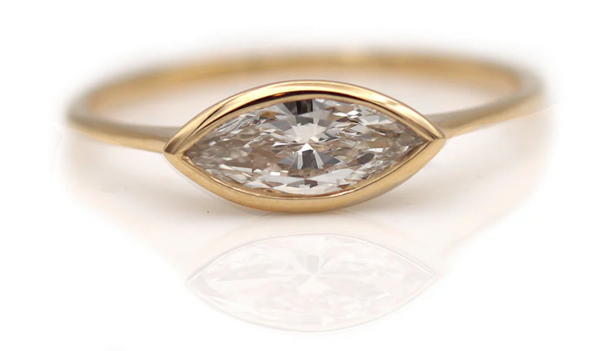 Vintage Marquise Diamond Rings | Art Deco Mid-Century| Vintage Diamond Ring